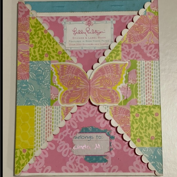 Lilly Pulitzer | Design | Rare Lilly Pulitzer Sticker Label Book | Poshmark